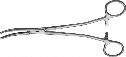 HEANEY-BALLENTINE Hysterectomy Forceps, curved, 215 mm (8 1/2"), serrated, non-sterile, reusable