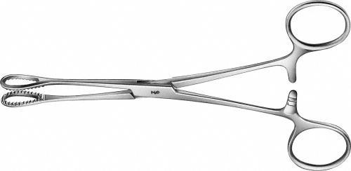 FOERSTER BALLENGER Sponge Forceps straight 180 mm 7 serrated fenestrated box lock with ratchet non sterile