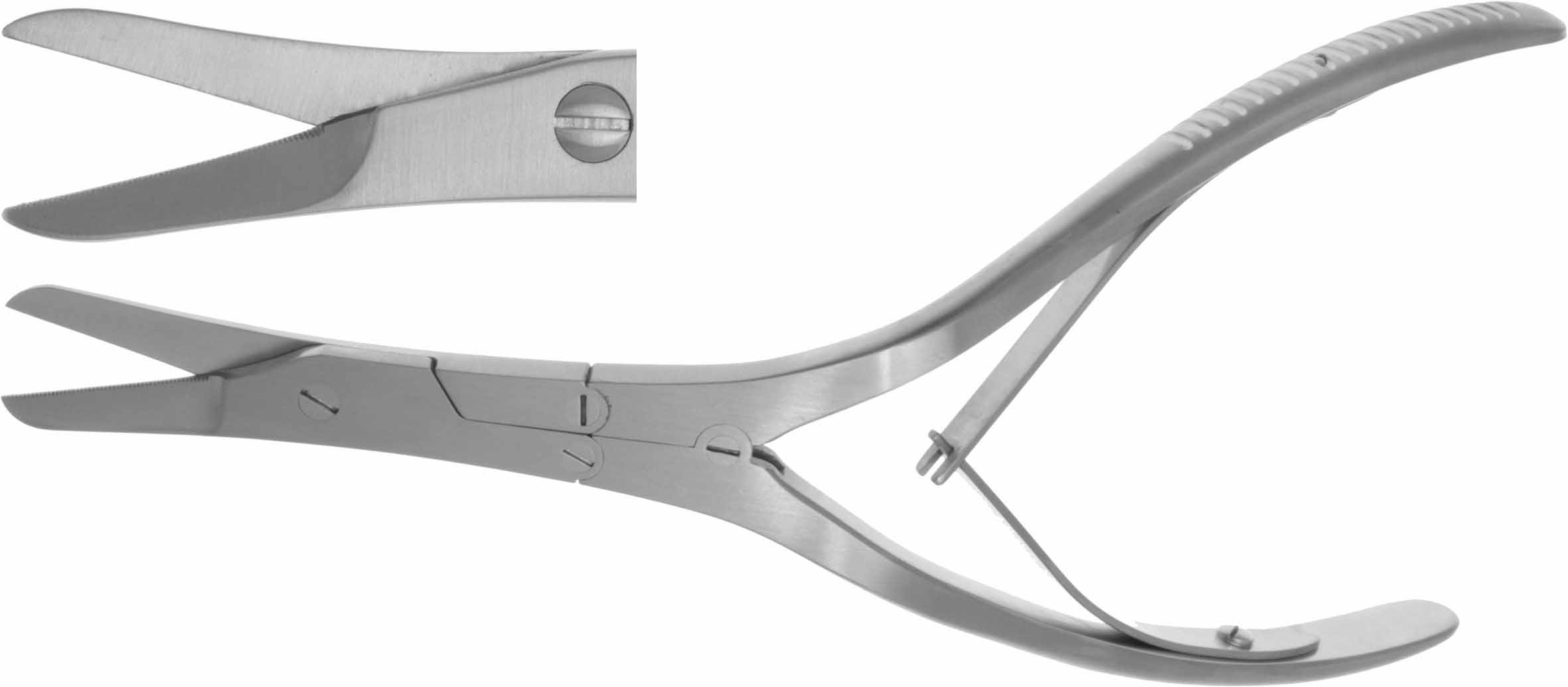 CAPLAN NASAL SCISSORS 220MM, ANGLED ON THE FLAT, DOUBLE ACTION ...