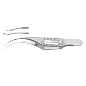 BARRAQUER COLIBRI CORNEAL UTILITY FORCEP 75MM, 1X2 TEETH 0,25MM WITHOUT ...