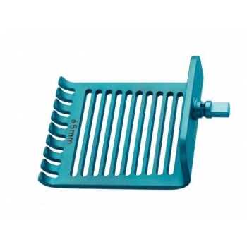 CASPAR CLR Retractor Blade, 9 prongs, fenestrated, blunt, depth: 65 mm ...