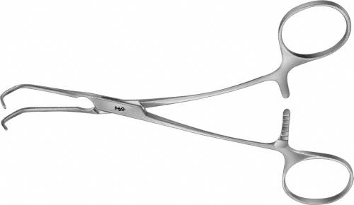 CASTANEDA ATRAUMATA Anastomosis Clamp, curved, 155 mm (6 1/8"), for ...